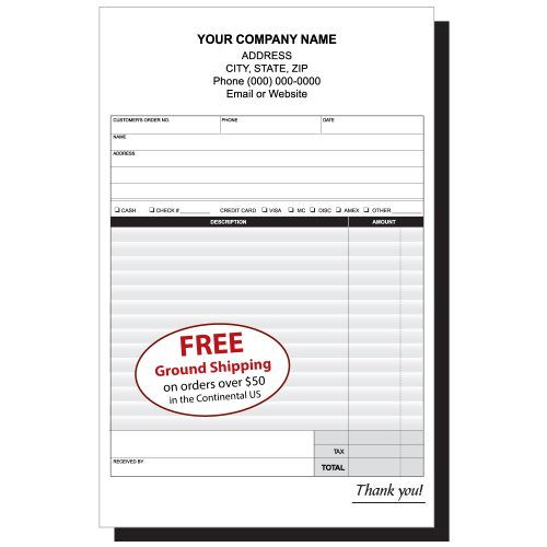 Receipt Form Templates | Sales and General Receipts | Lighthouse Printing