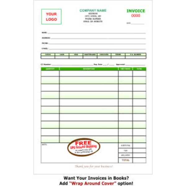 Green Small Inv – 5.5 x 8.5 | Lighthouse Printing