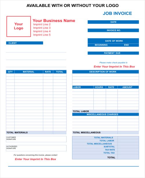 Invoice Template - add your info/logo | Lighthouse Printing