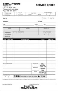 Work Order and Service Order Templates | Lighthouse Printing