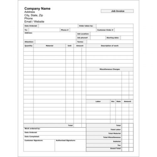 Order Form Template to Personalize | Lighthouse Printing